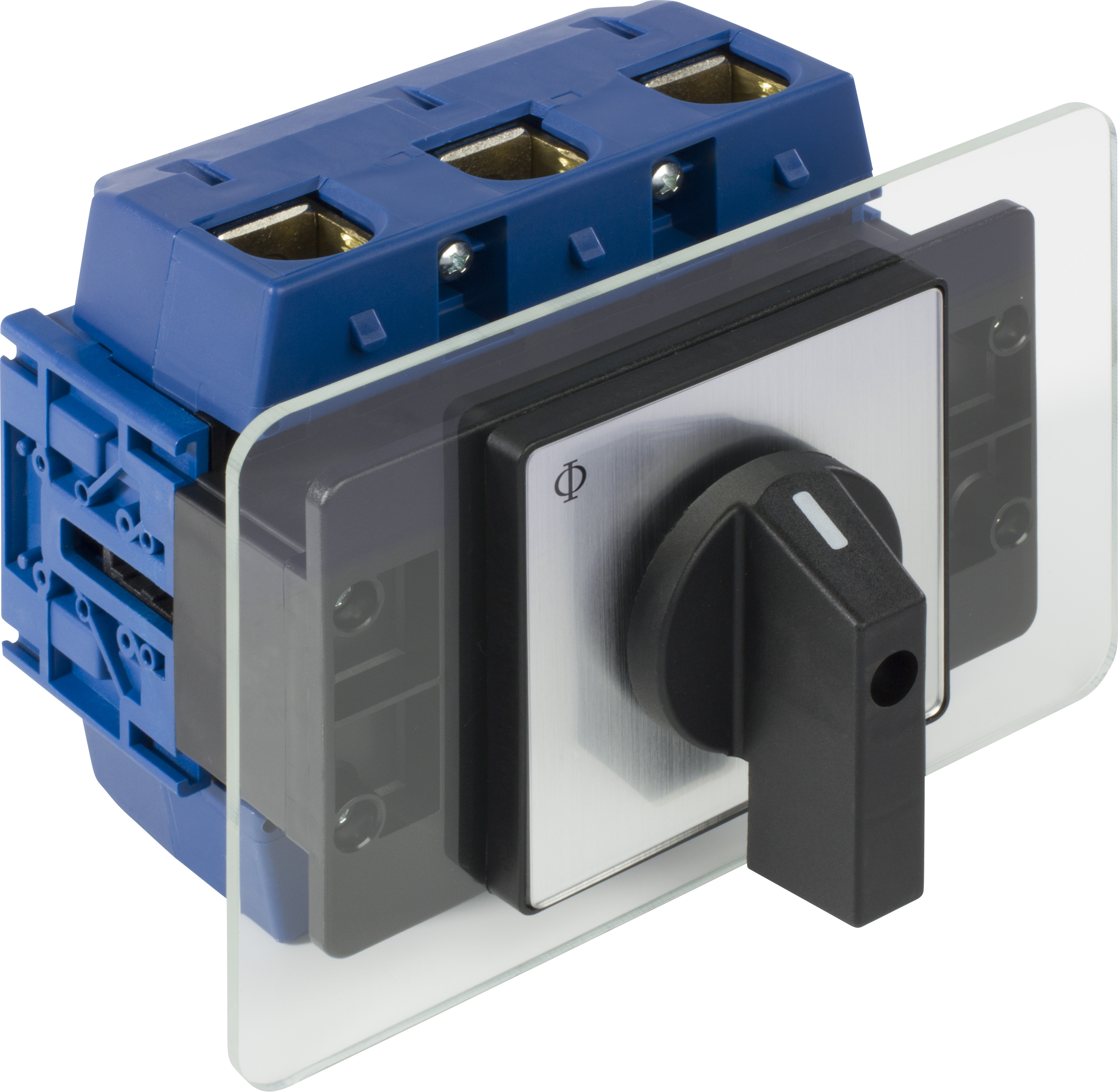 Main switch; ON/OFF switch; 4-pole; 0-I; Panel mounting 4-hole; Padlock ...