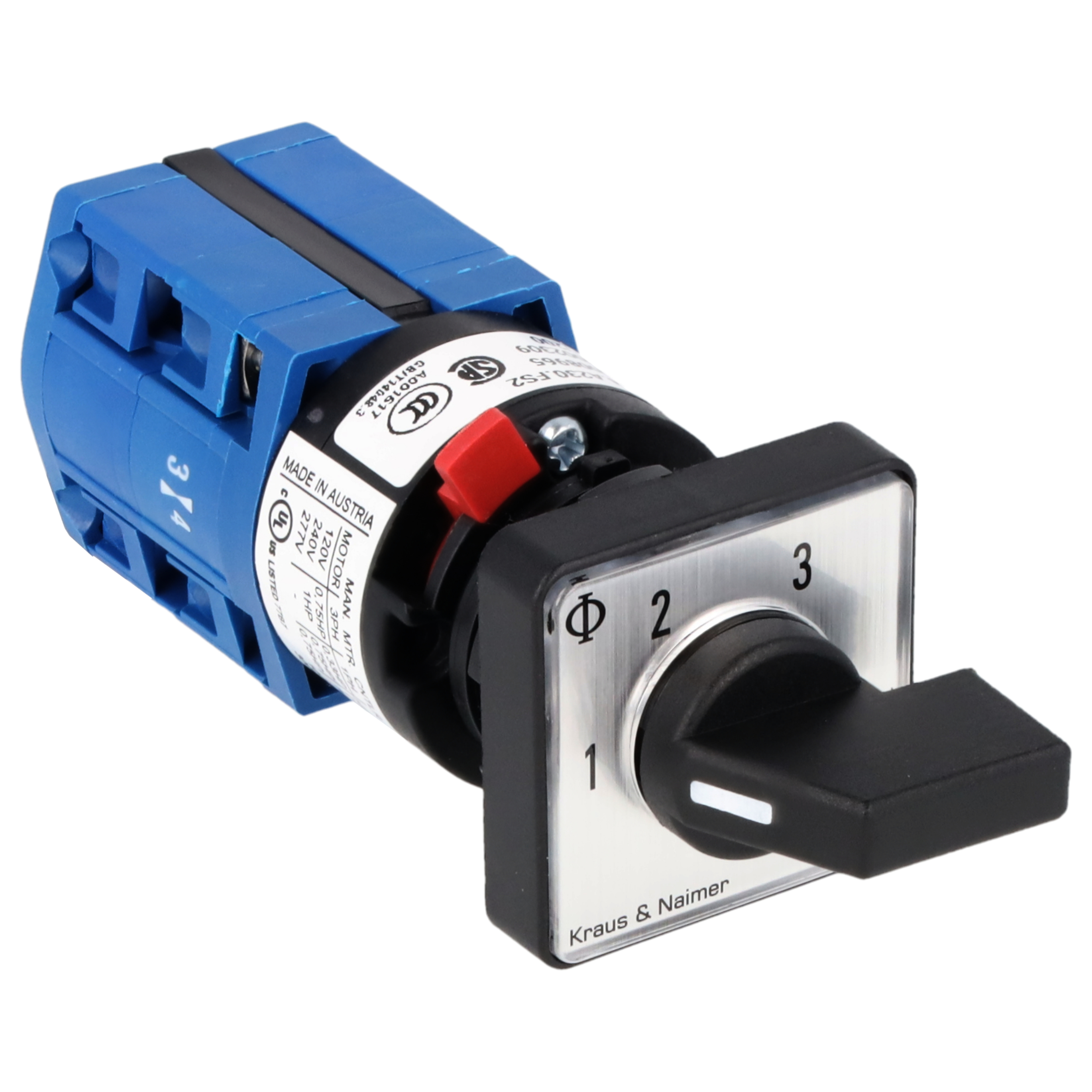 Multi-step switch 1-3; 1-pole; 1-2-3; single hole mounting | 70008965