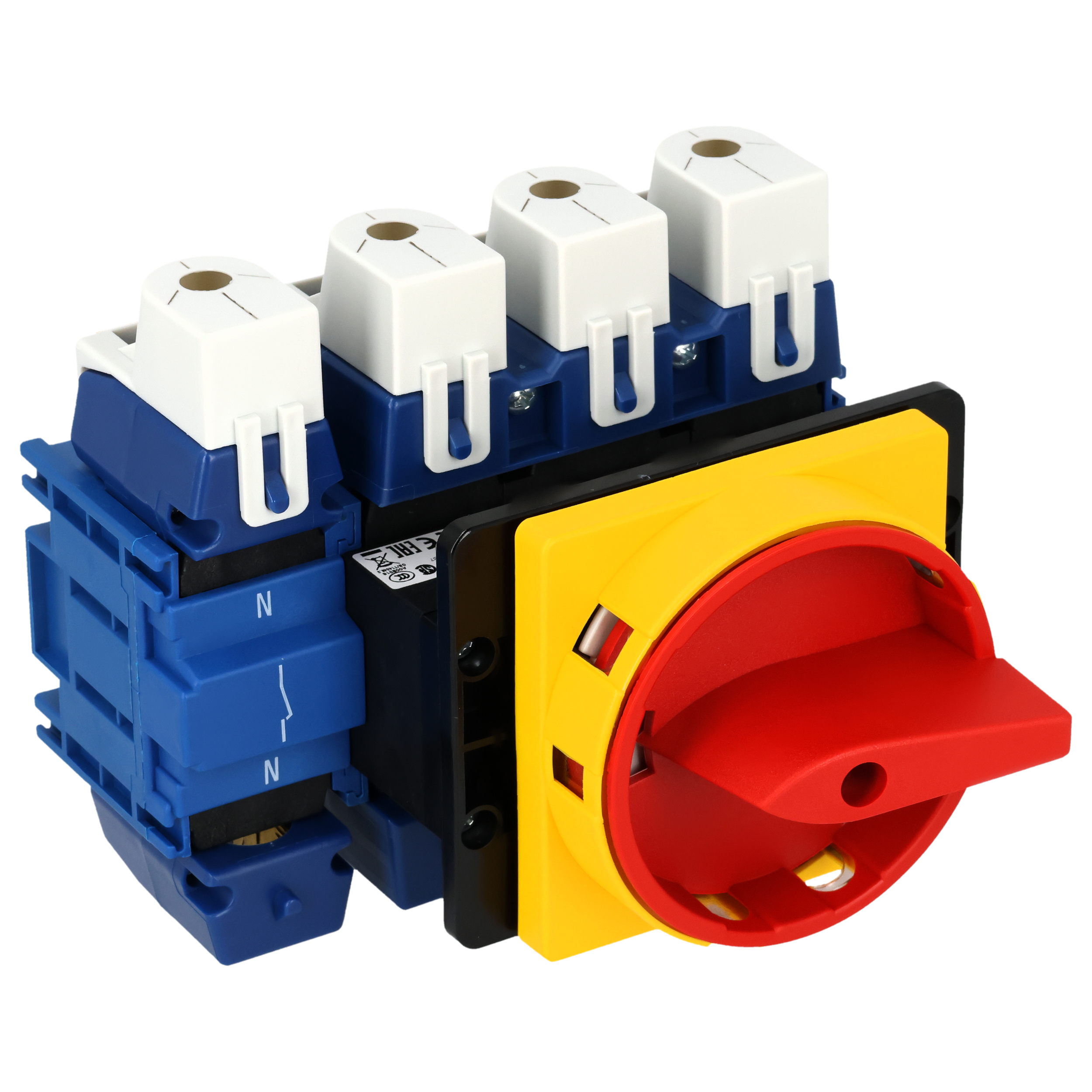 Main switch; ON/OFF switch; 4-pole; 0-I; Panel mounting 4-hole; Padlock ...